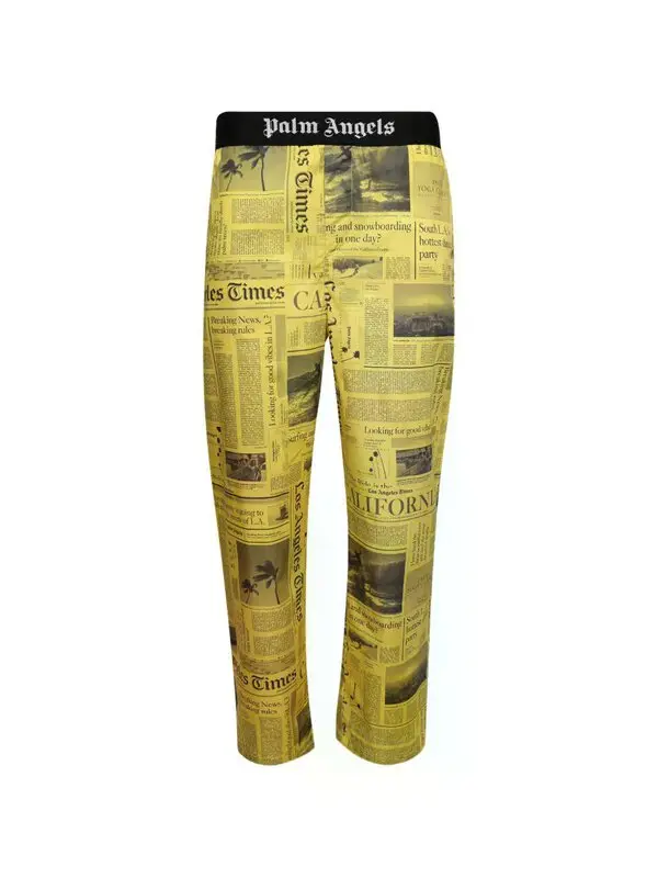 Palm Angels X La Times Newspaper-print Trousers