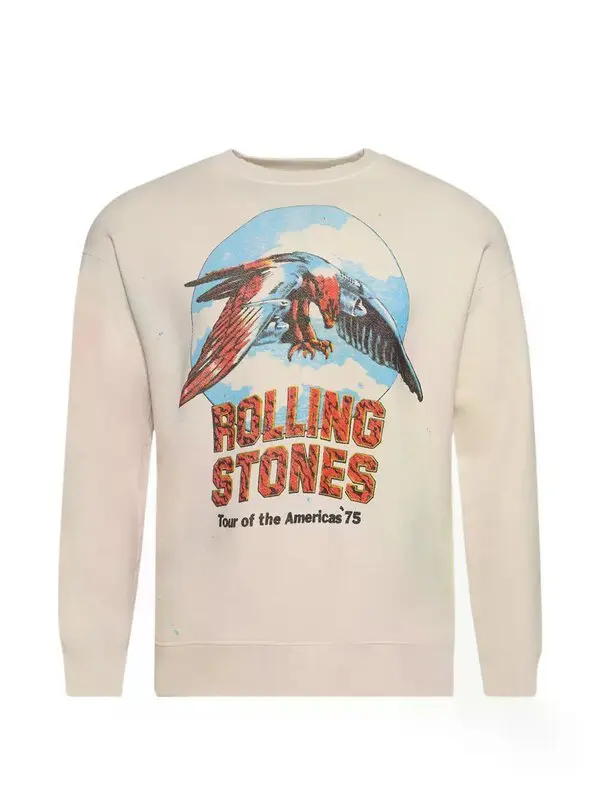 MadeWorn Rolling Stones Graphic Crewneck Sweatshirt - Neutrals