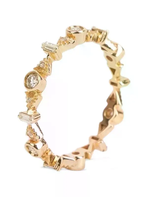 GWEN BELOTI Diamond Eternity Band Ring - Gold