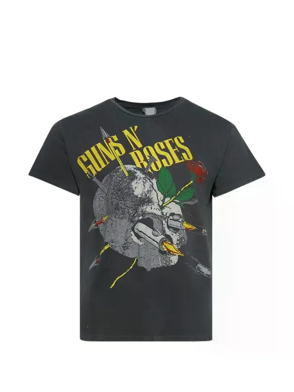 MadeWorn Gun N' Roses Skull Graphic T-shirt - Grey