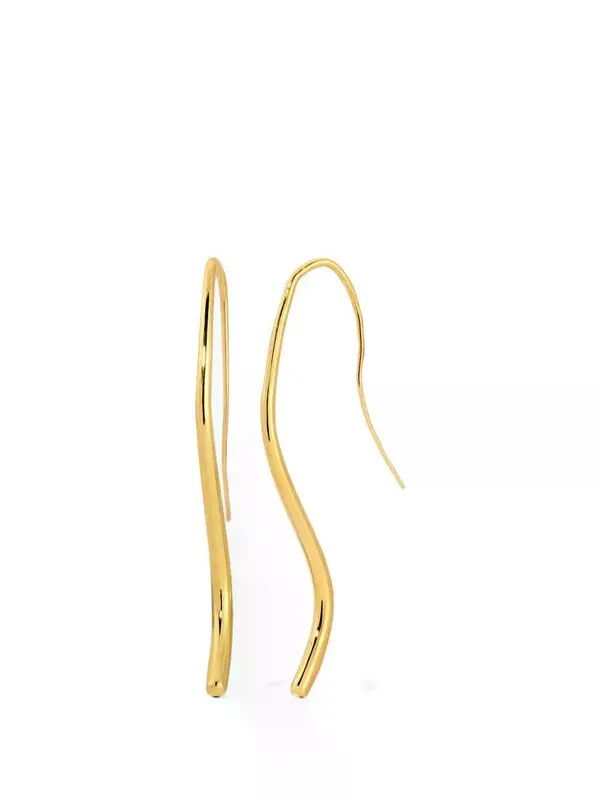 HEAVEN MAYHEM Lenora Curved Earrings - Gold
