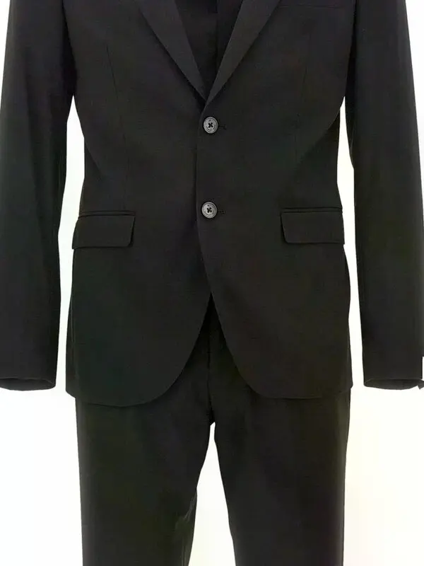 MANUEL RITZ Front-pocket Two-button Suit - Black
