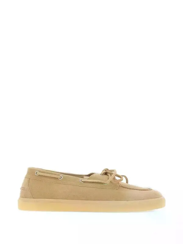 COPENHAGEN  Tonal-lacing Suede Boat Shoes