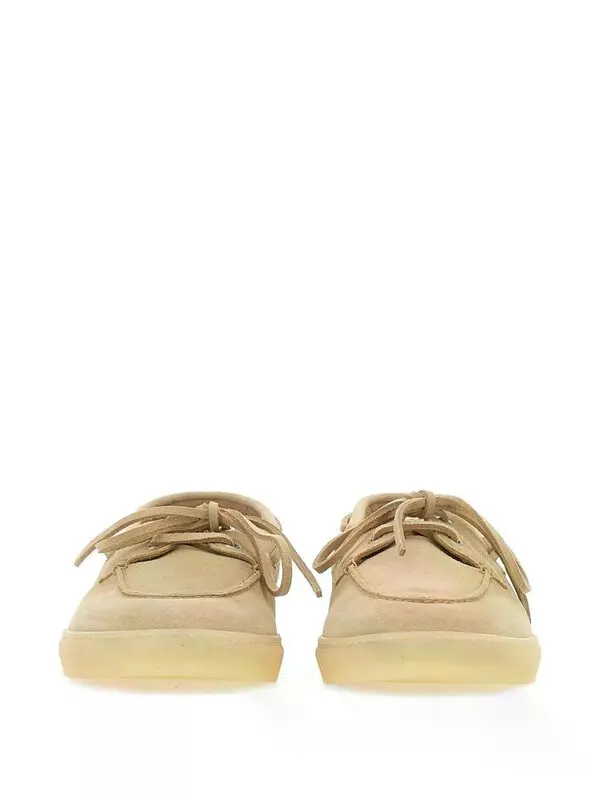 COPENHAGEN  Tonal-lacing Suede Boat Shoes