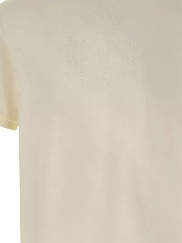 DEKKER Ribbed Trim V-neck Polo Shirt