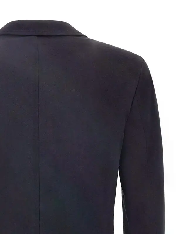 MANUEL RITZ Patch-pocket Star-pin Blazer - Blue