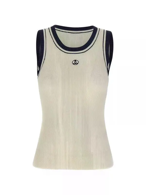 Seafarer Ribbed Logo-embroidered Top
