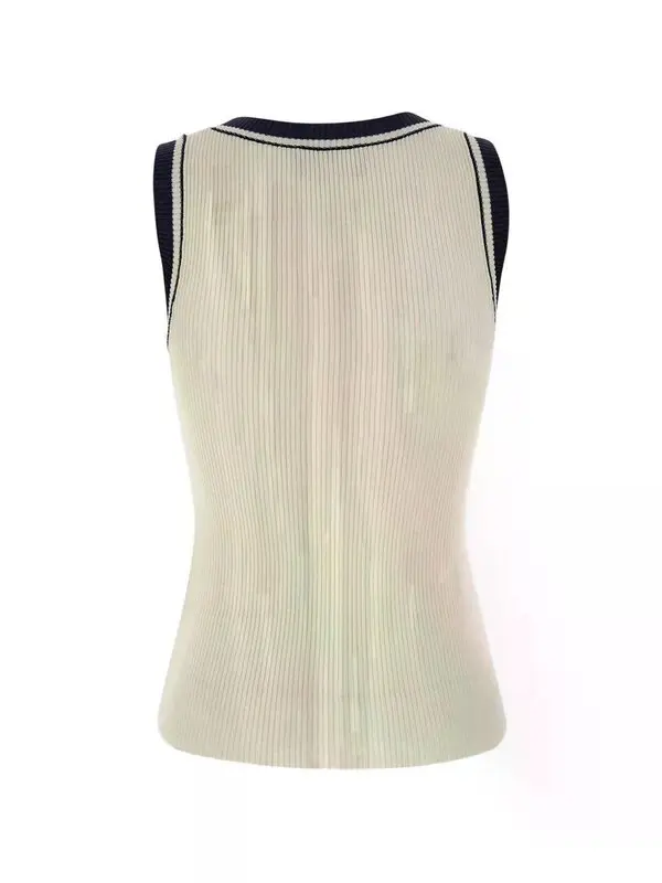 Seafarer Ribbed Logo-embroidered Top
