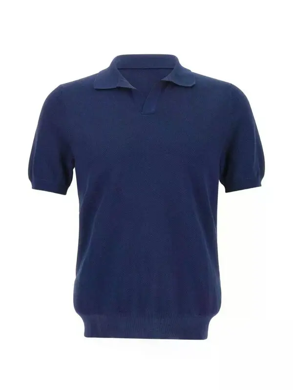 GRAN SASSO Polo-collar T-shirt - Blue
