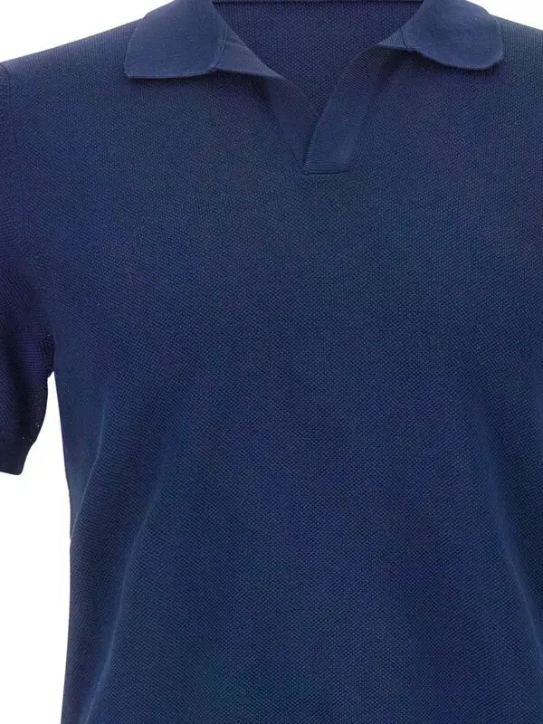 GRAN SASSO Polo-collar T-shirt - Blue