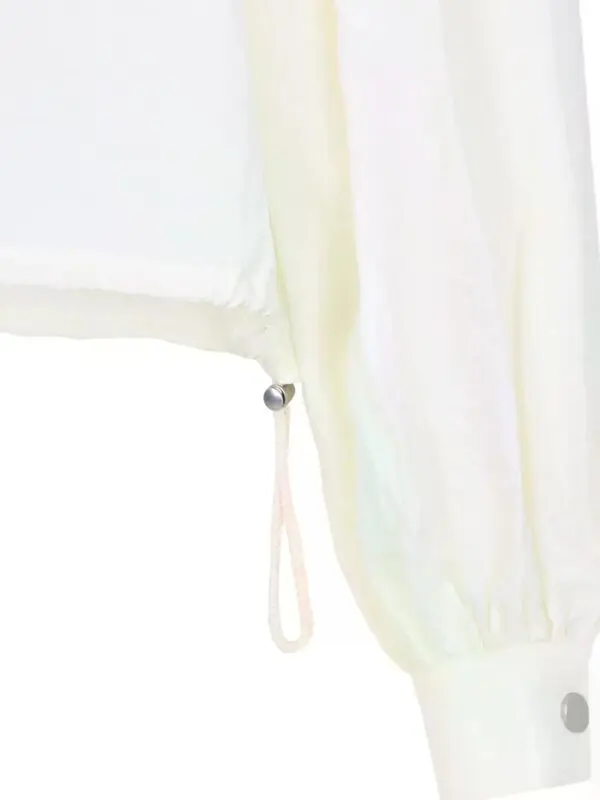 Co Drawstring Gathered Blouse - White