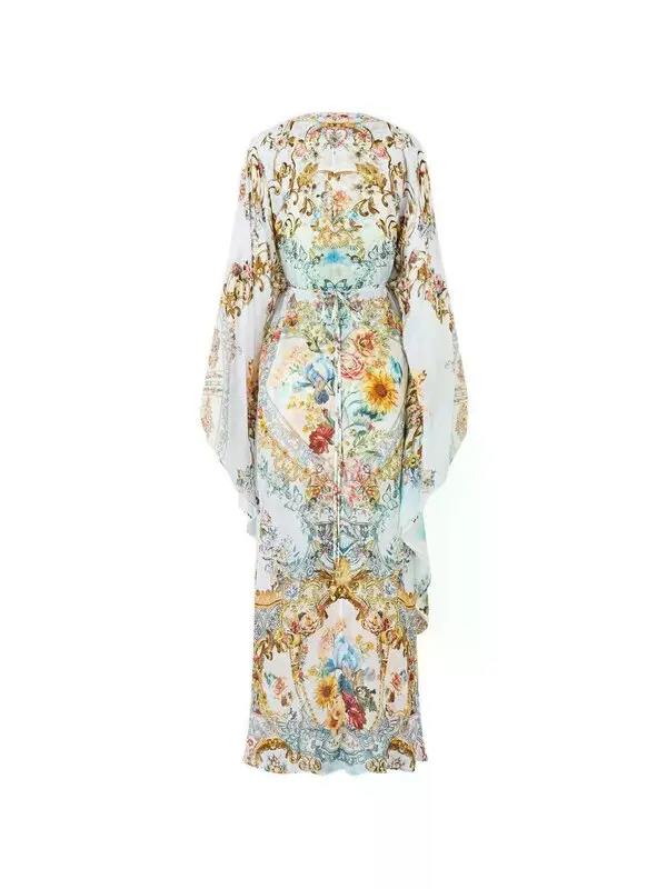 Camilla Seville Sweetheart Printed Kaftan - White