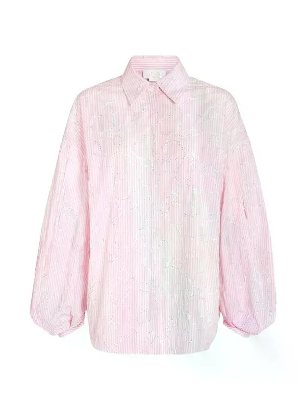 GENNY Striped Long-sleeve Shirt