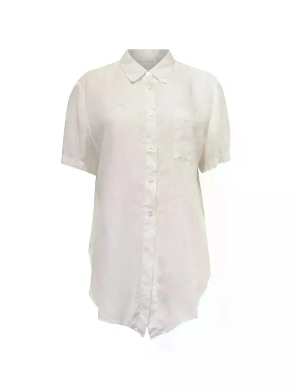 Theory Short-sleeve Linen Shirt