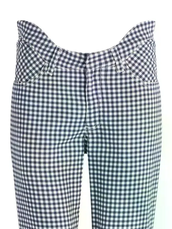 JEAN PAUL GAULTIER Gingham Flared Trousers