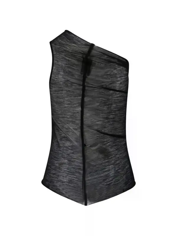 Rick Owens Athenas One-shoulder Top - Black