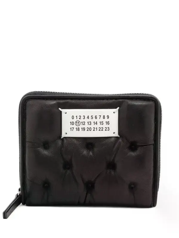 MAISON MARGIELA Leather Zip Wallet - Black