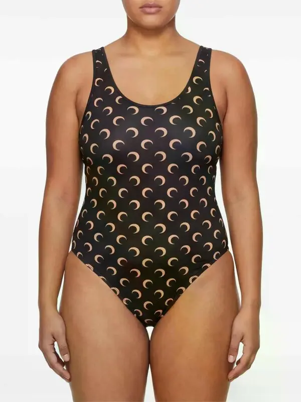 MARINE SERRE Moon-print Swimsuit