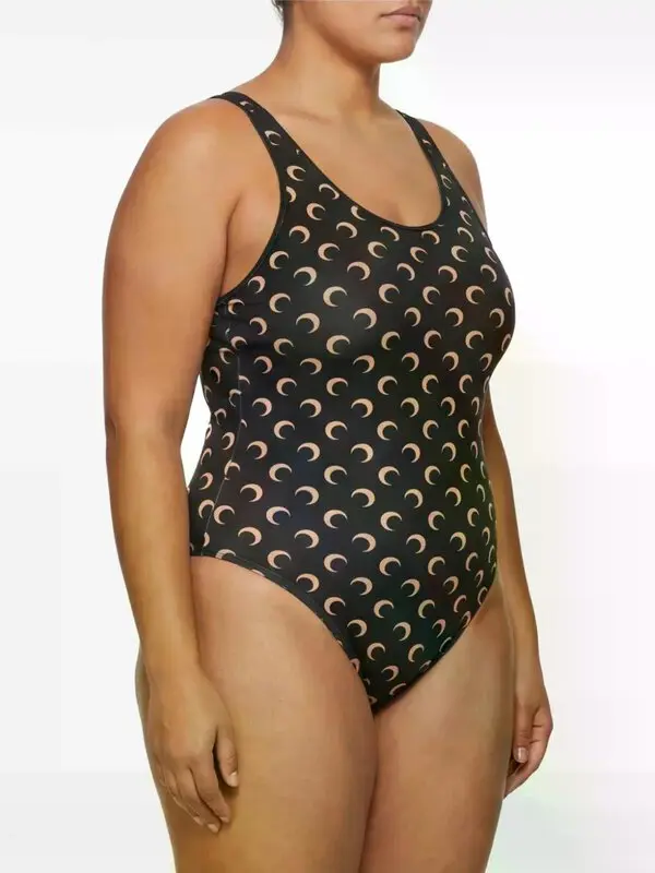 MARINE SERRE Moon-print Swimsuit