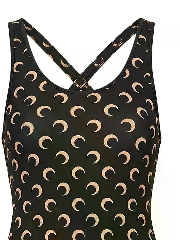 MARINE SERRE Moon-print Swimsuit