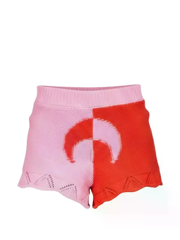 MARINE SERRE Moon Crochet-knit Shorts