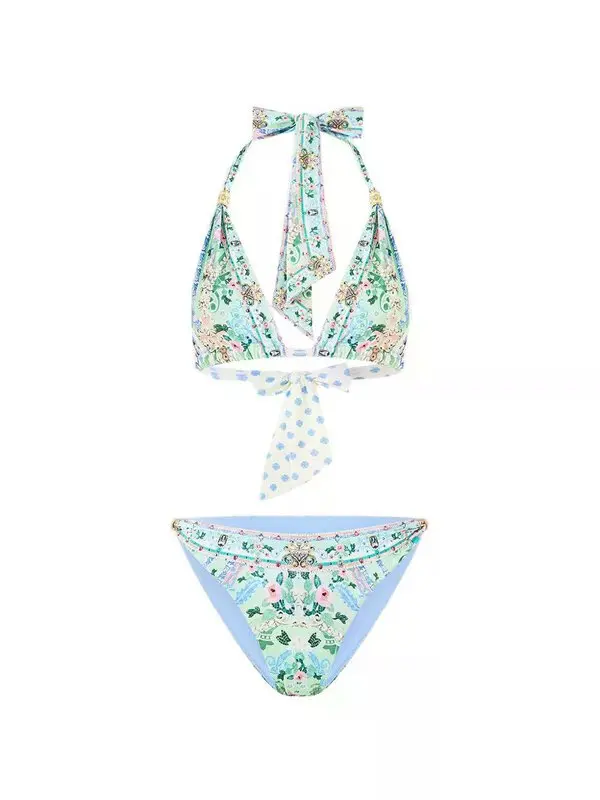 Camilla Printed Bikini - Blue