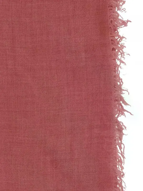 Faliero Sarti Fringed Square Scarf - Red