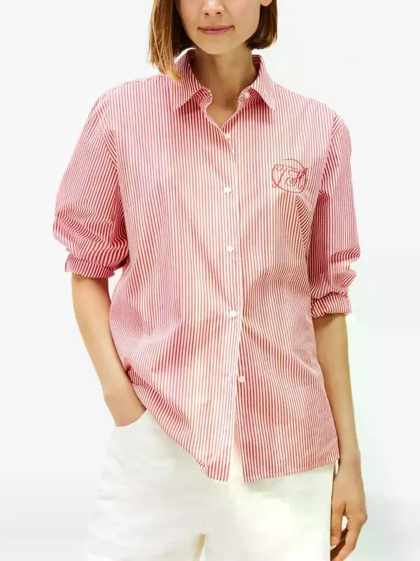 Tommy Hilfiger Striped Embroidered Shirt