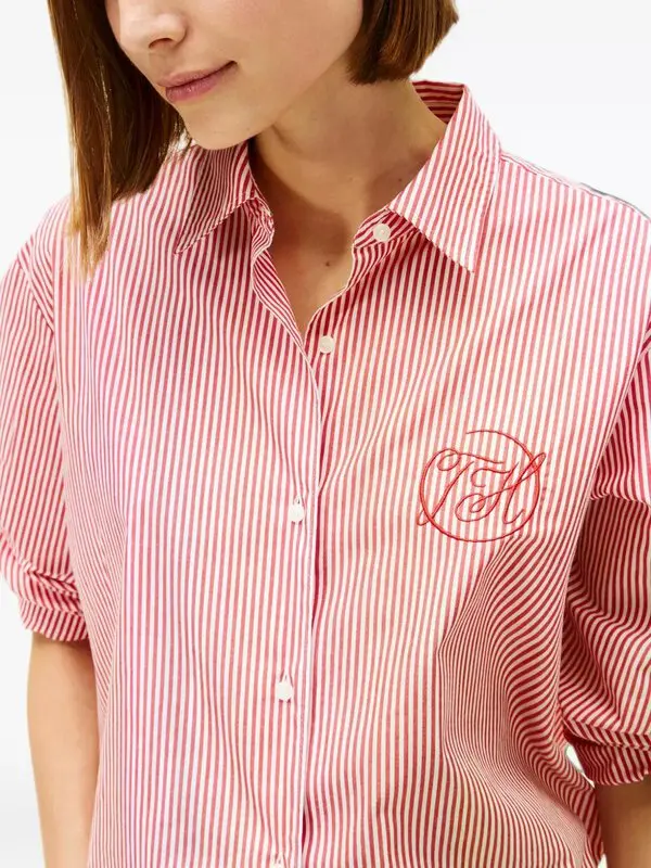 Tommy Hilfiger Striped Embroidered Shirt