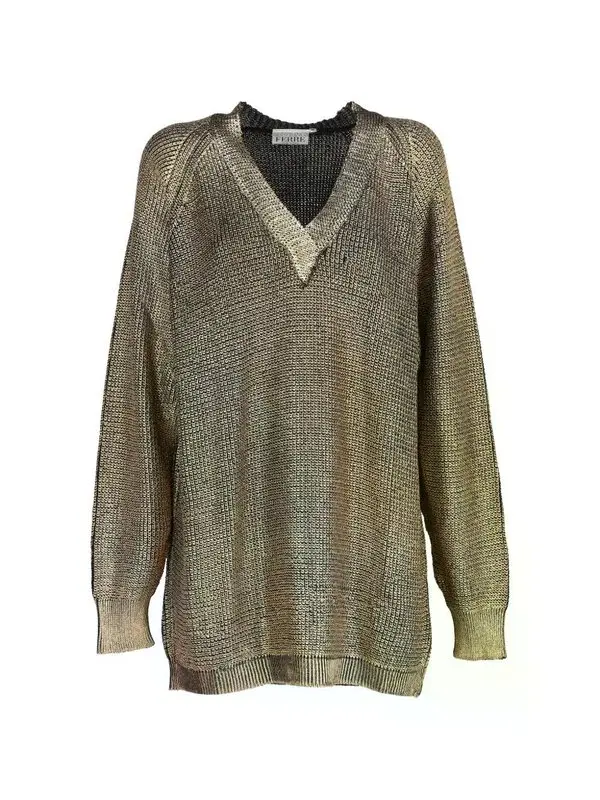 Gianfranco Ferre Metallic Jumper - Gold