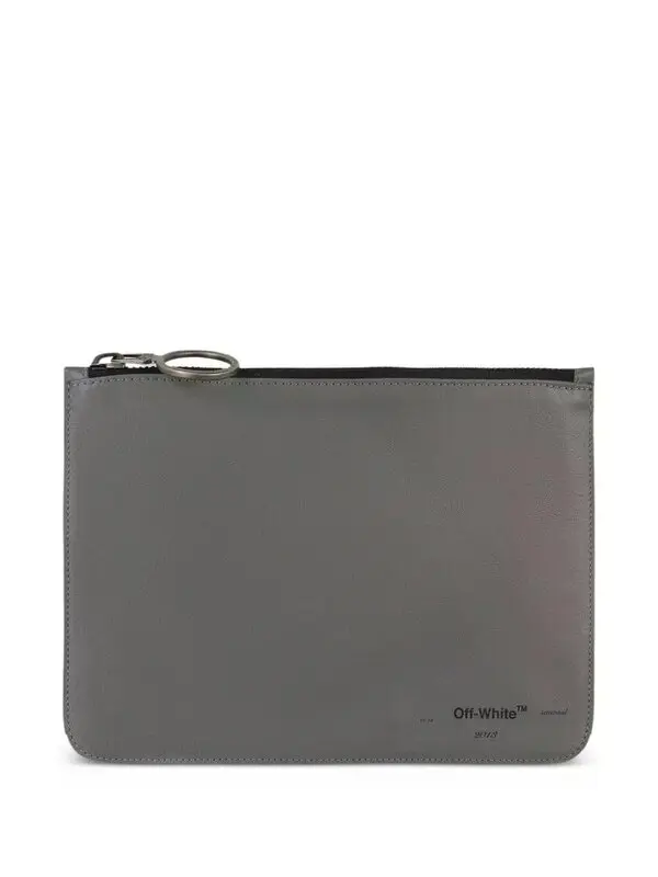 Off-White Zip Wallet - Grey