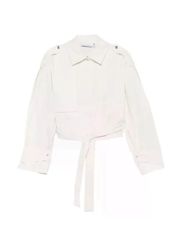IRO PARIS Zynia Tie-waist Jacket - Neutrals