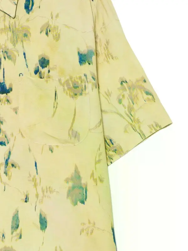 AMARANTO Floral Pocket Shirt