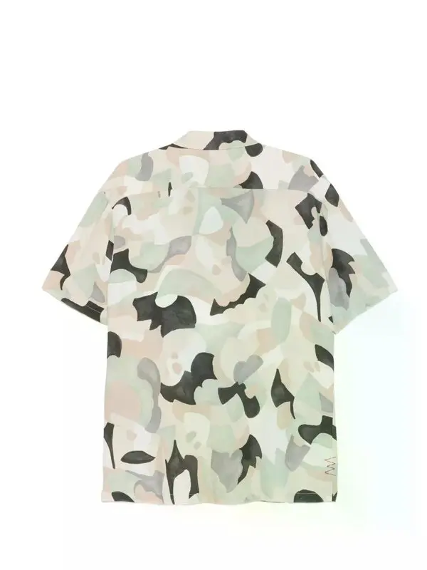 AMARANTO Short-sleeve Patterned Shirt