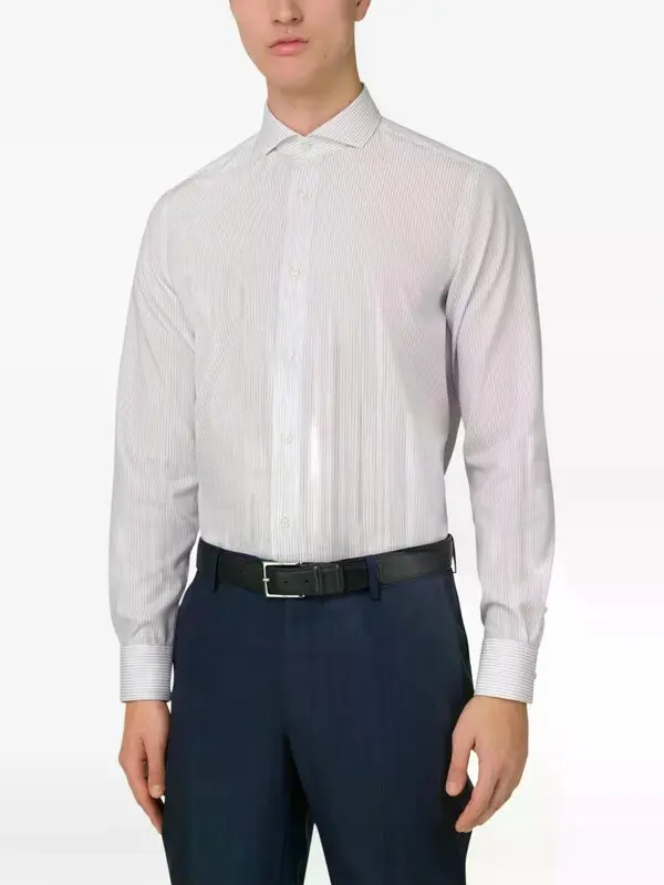Boggi Milano Striped Shirt - White