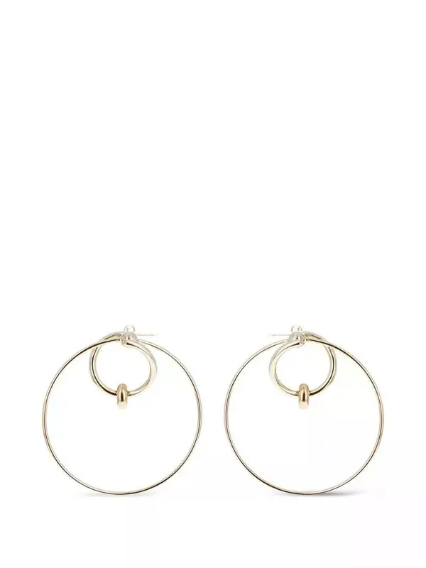 JUSTINE CLENQUET Eva Circle Earrings - Gold