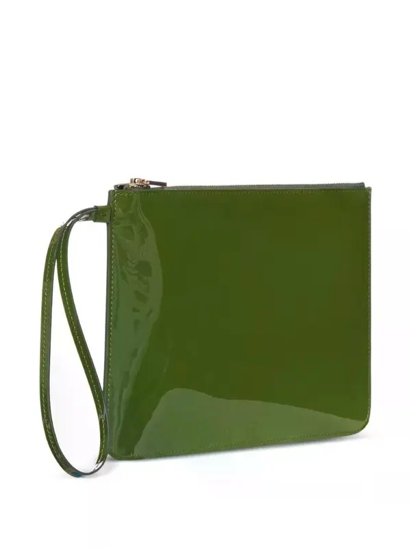 TOM FORD Zip-fastening Leather Clutch - Green