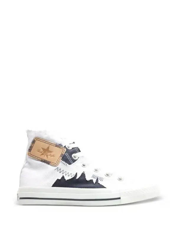 CONVERSE All Star Chuck Taylor Denim-stitch High-top Sneakers - White