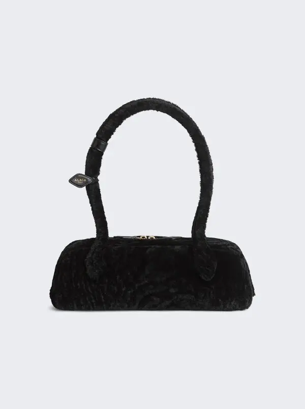 ALAÃA Alaïa Le Teckel Medium Shearling Bag