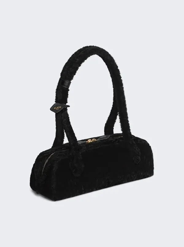 ALAÃA Alaïa Le Teckel Medium Shearling Bag