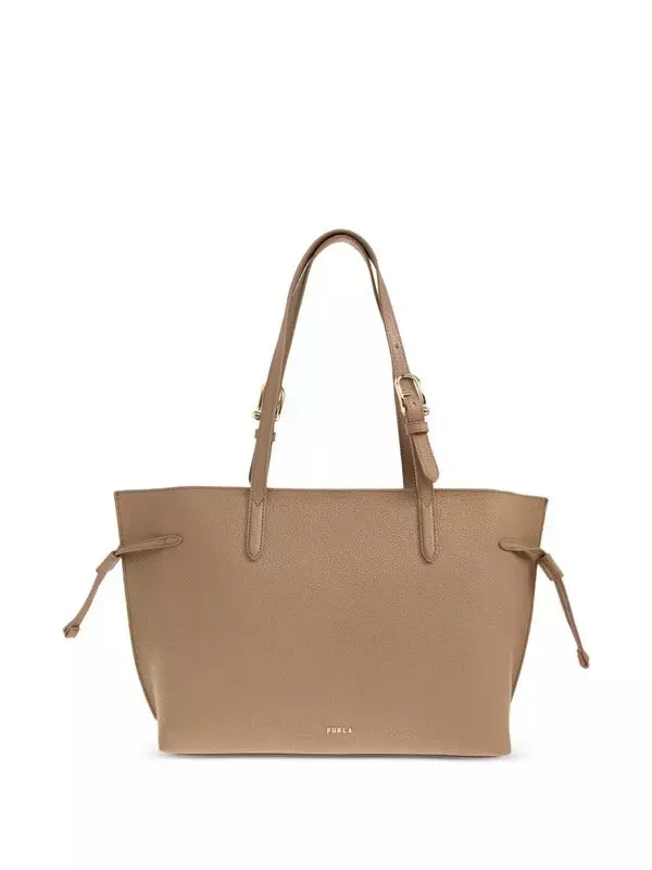 Furla Ava Leather Tote Bag - Neutrals
