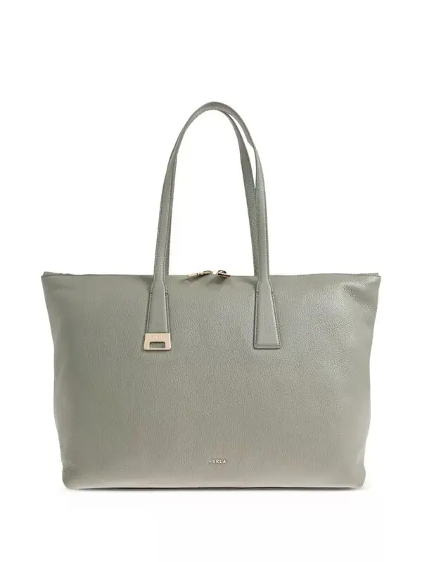 Furla Olivia Large Pebbled Tote - Grey