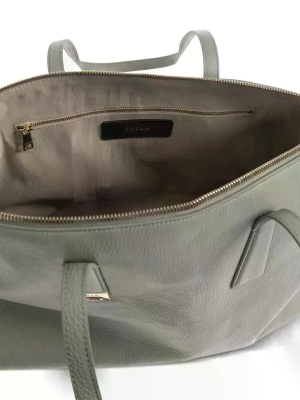 Furla Olivia Large Pebbled Tote - Grey