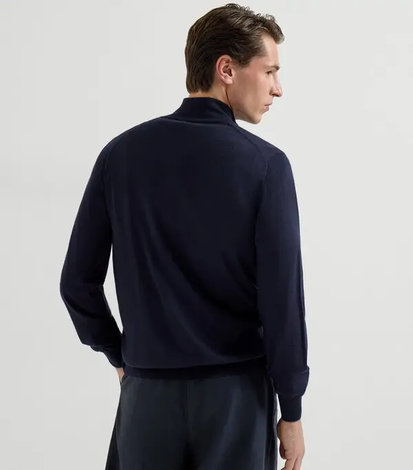 Brunello Cucinelli Cashmere-silk Cardigan - Blue