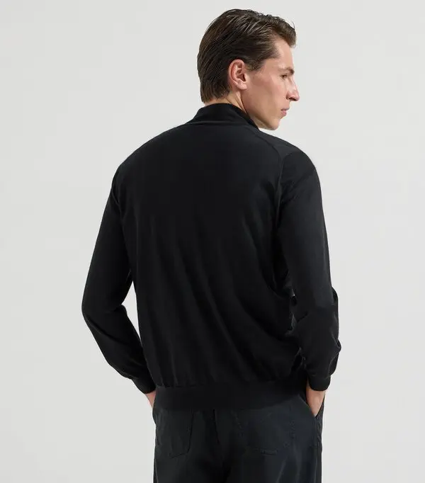 Brunello Cucinelli Cashmere-silk Cardigan - Black