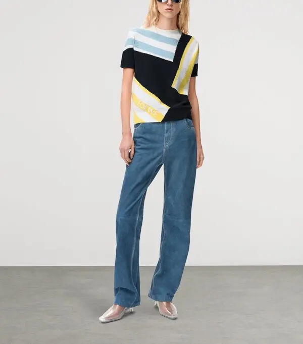 Loewe Geometric Short-sleeve Sweater