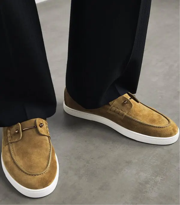 CHRISTIAN LOUBOUTIN Chambeliboat Leather Boat Shoes - Brown