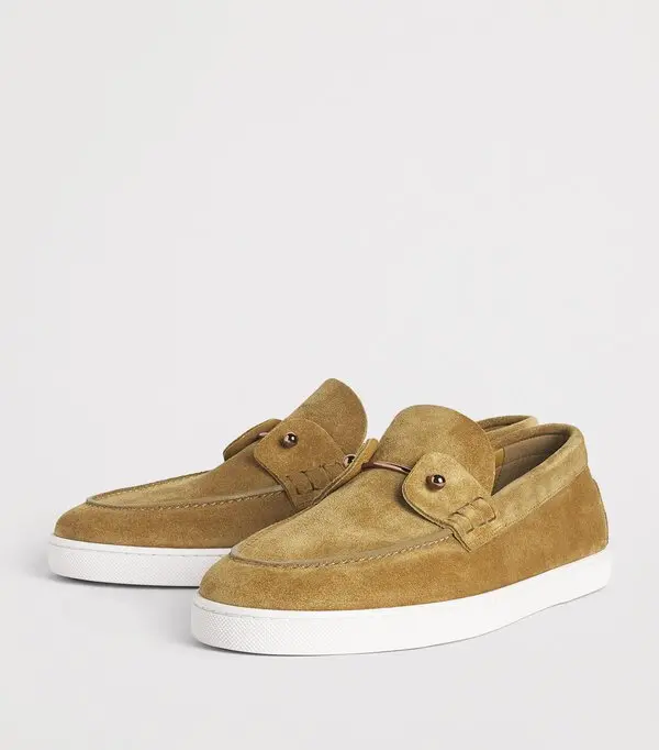 CHRISTIAN LOUBOUTIN Chambeliboat Leather Boat Shoes - Brown