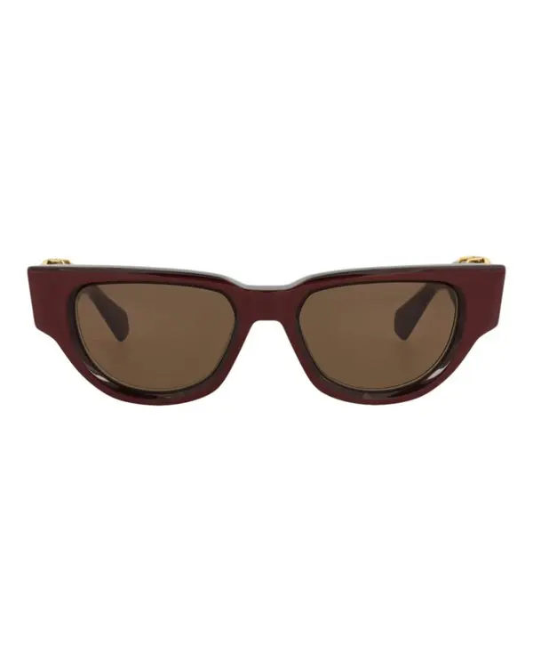 Valentino Garavani Cat Eyeframe Acetate Sunglasses - Bordeaux Bordeaux Brown (vls/103b/50)
