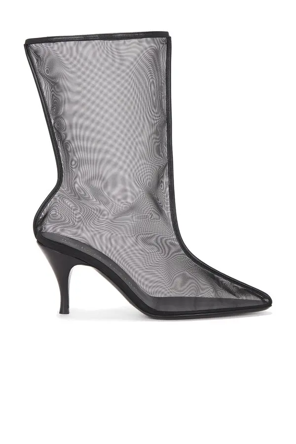 HERBERT LEVINE Drawing A Blank Mesh Bootie - Black